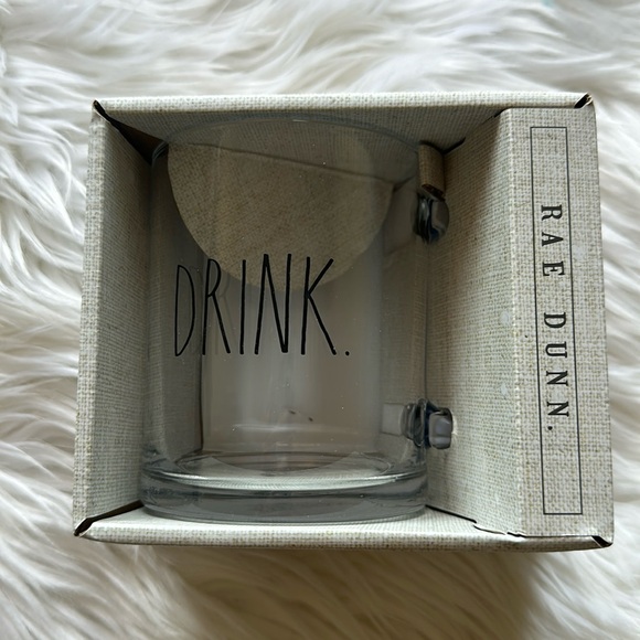 Rae Dunn | Dining | Rae Dunn Glass Drink 8 Oz Mug Cup | Poshmark